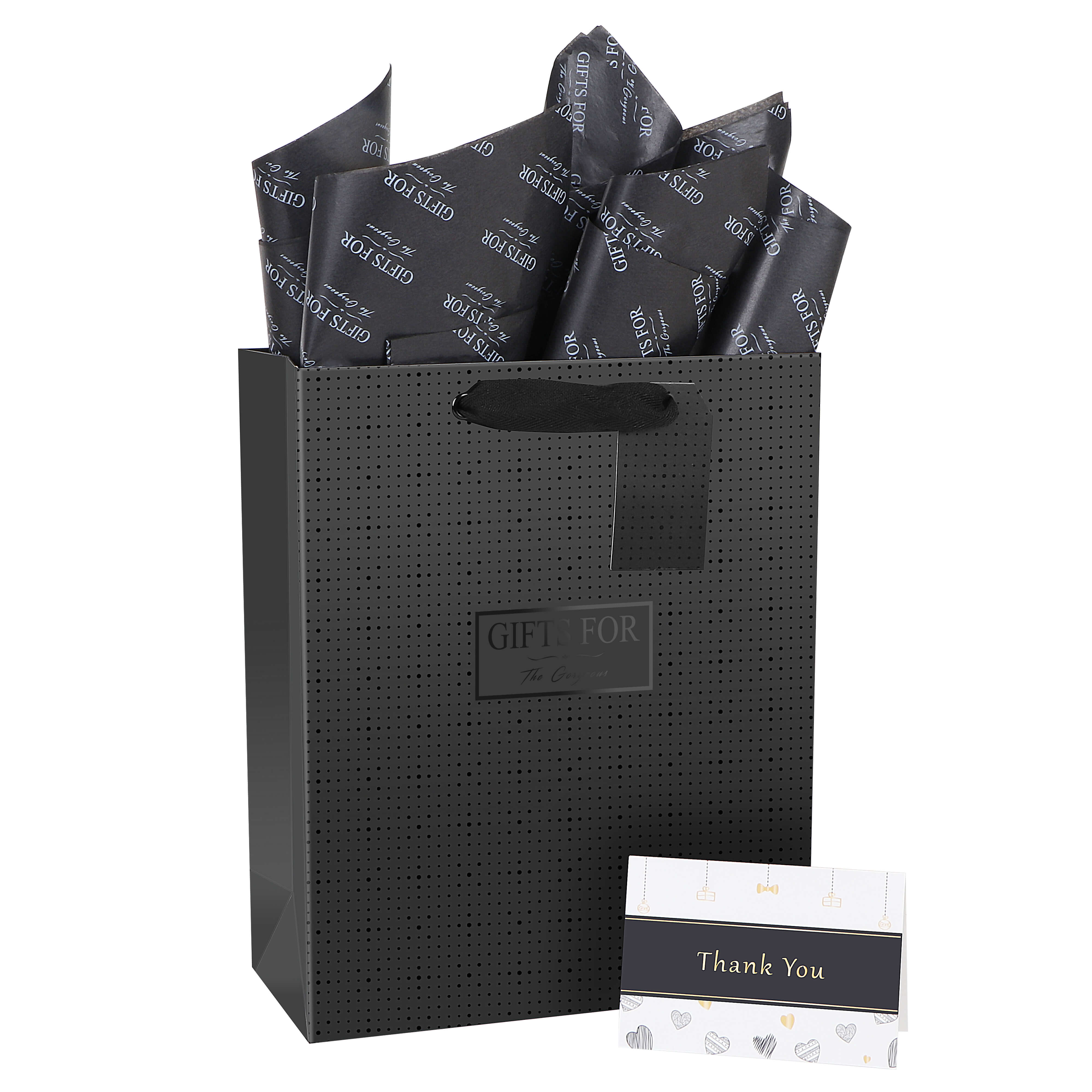 Eco-Friendly Gift Bag with Black Cotton Handle– JIAWEI WORLD