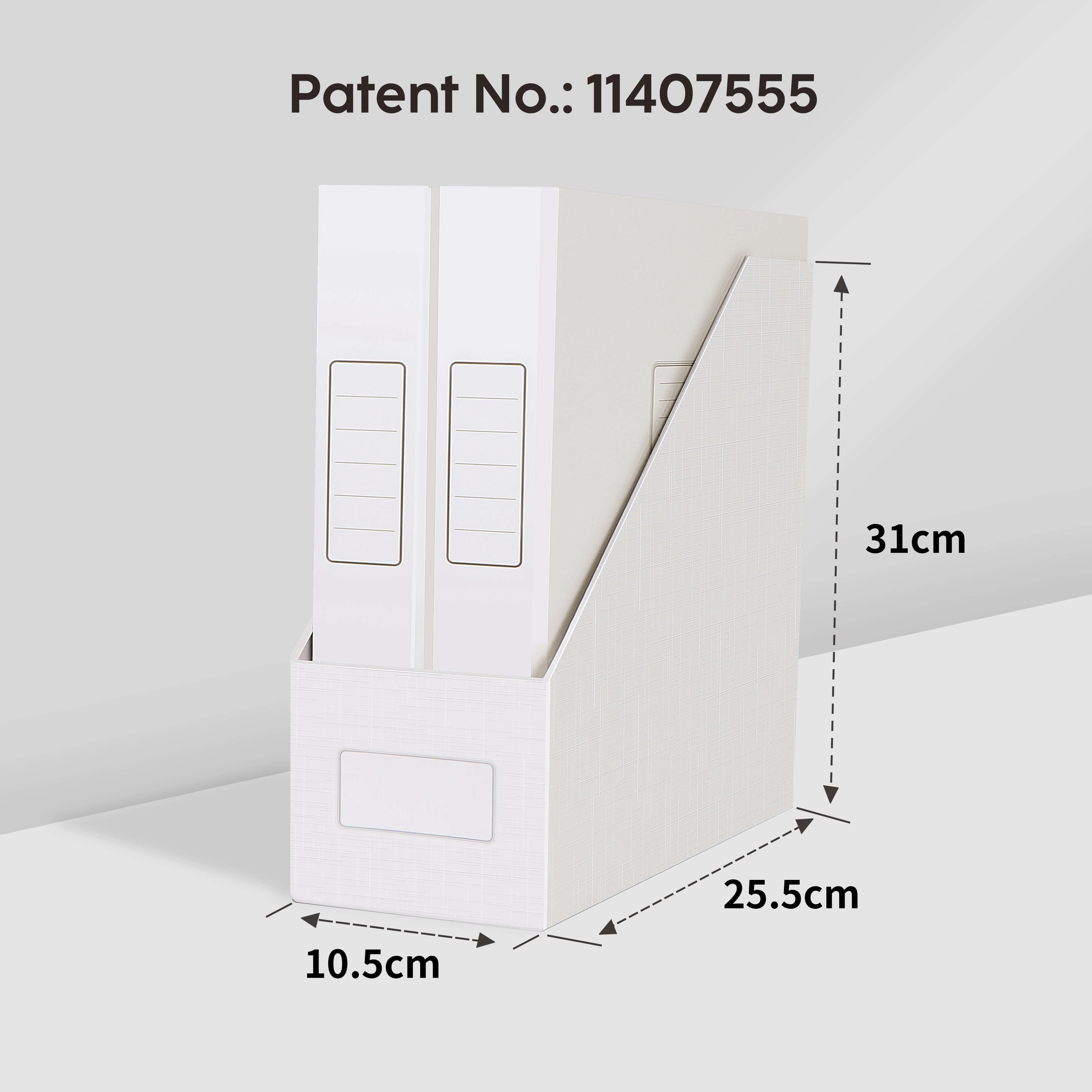 Cardboard Magazine File Standing Holders for Storing Books, Documents ...